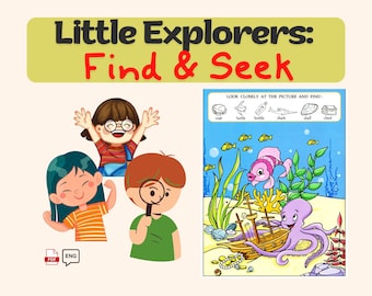 Find and Seek for Kids Sheets, Fun Child Development Activity | Hidden ...