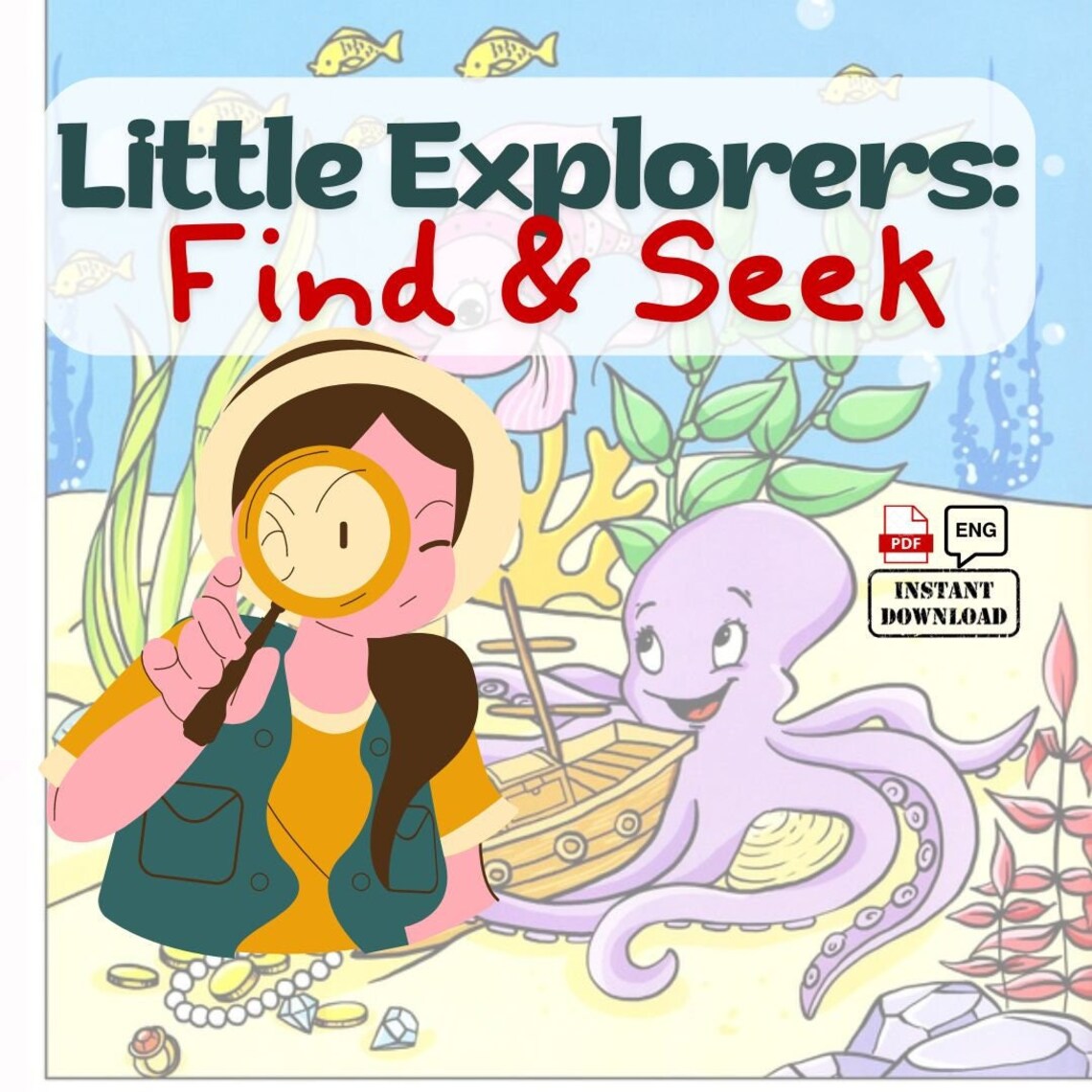 Seek and Find Hidden Objects Printable Worksheets for Preschool ...