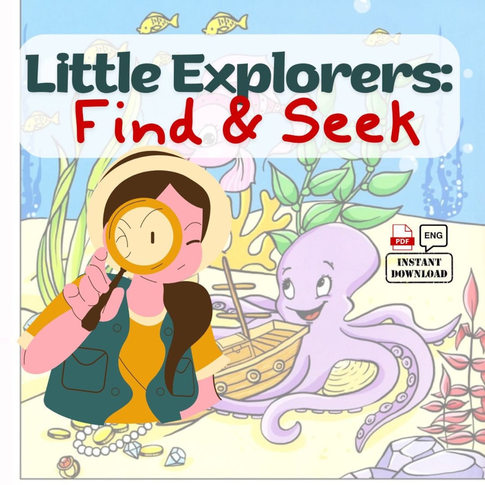 Find and Seek for Kids Sheets, Fun Child Development Activity | Hidden ...