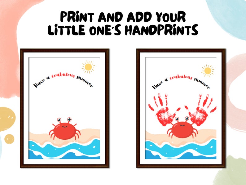 Summer Handprint Craft Bundle Printable Summer Classroom Kids Activity ...