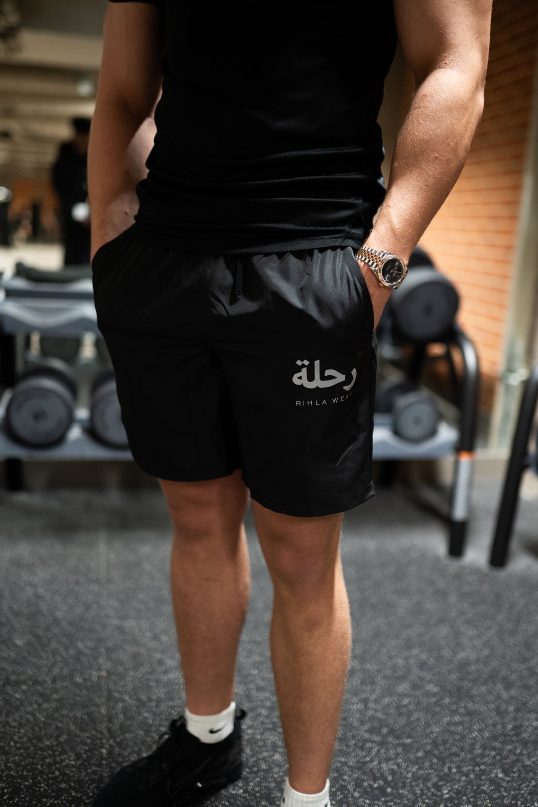 Rihla Wear Dry-fit Reflective Shorts Black - Etsy