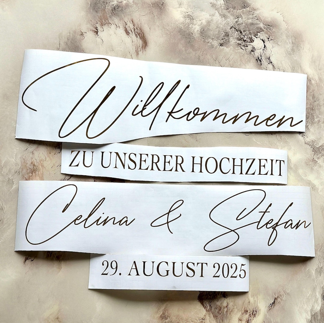 Personalized Lettering | for Mirrors, Reception Boards / Welcome Signs ...