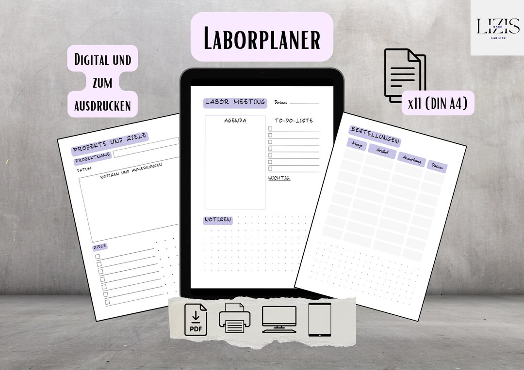 Laboratory Planner I Laboratory Management I Organization in Everyday ...
