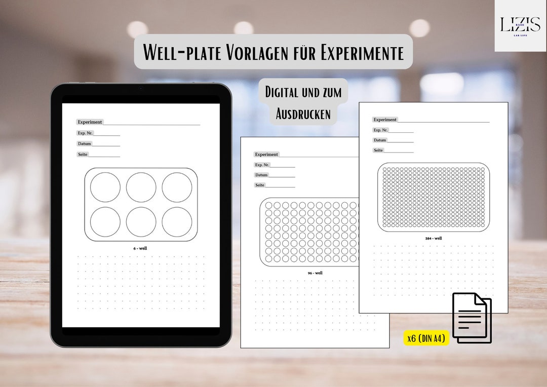 Well-plate Templates I Templates I Templates for Experiments I for ...