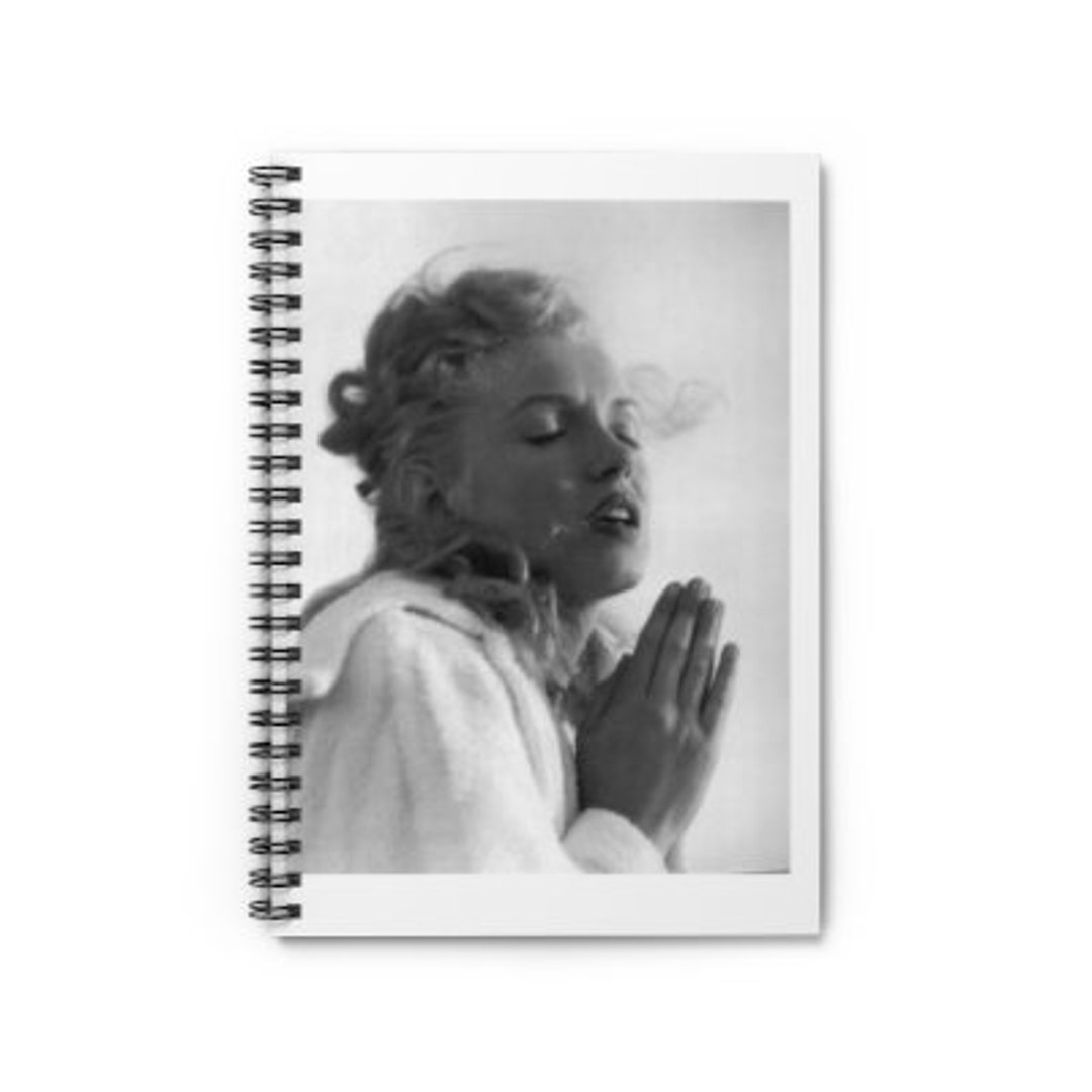 Marilyn Monroe Spiral Notebook- Rule Lined - Etsy