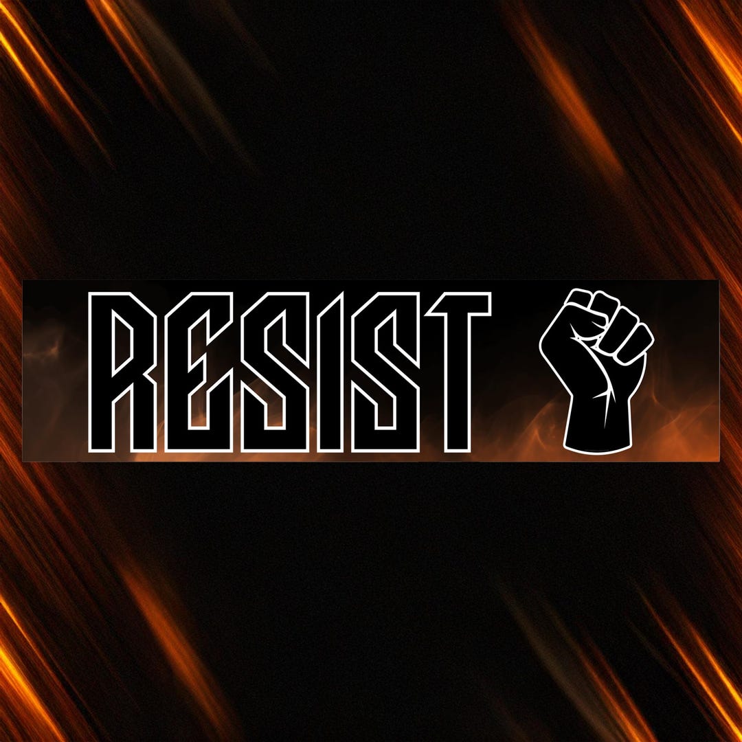 Resist Bumper Sticker, Solidarity Sticker, Don't Give up Sticker, You ...