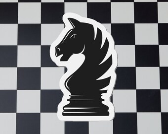 Black Knight Sticker chess Series - Etsy