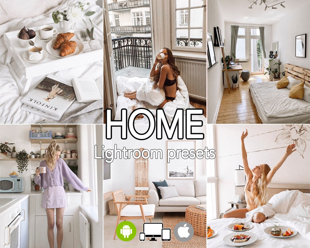 7 Bright Indoor Lightroom Presets, Clean Lifestyle Interior Presets ...
