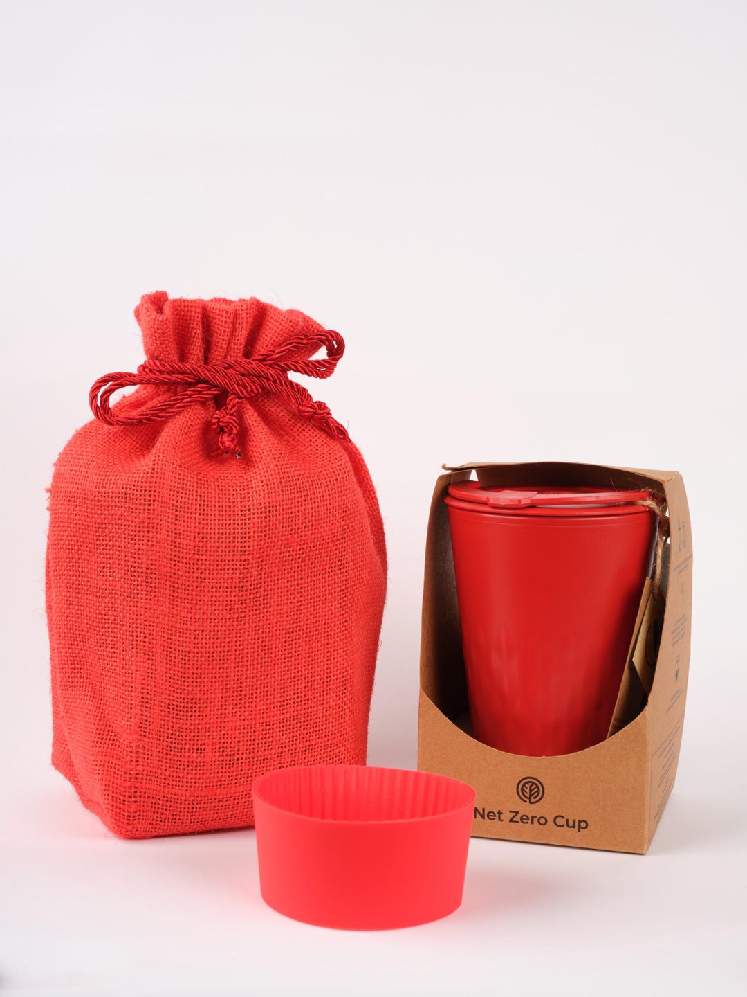 Net Zero Cup Plant Based, Sustainable, BPA Free and Reusable Coffee Cup (16oz / 420ml) - Ruby ...