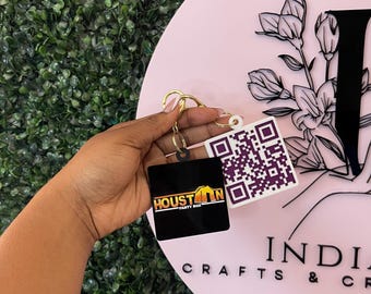 Smart Tap Social Media Keychain, Acrylic Keychain, Social Media ...