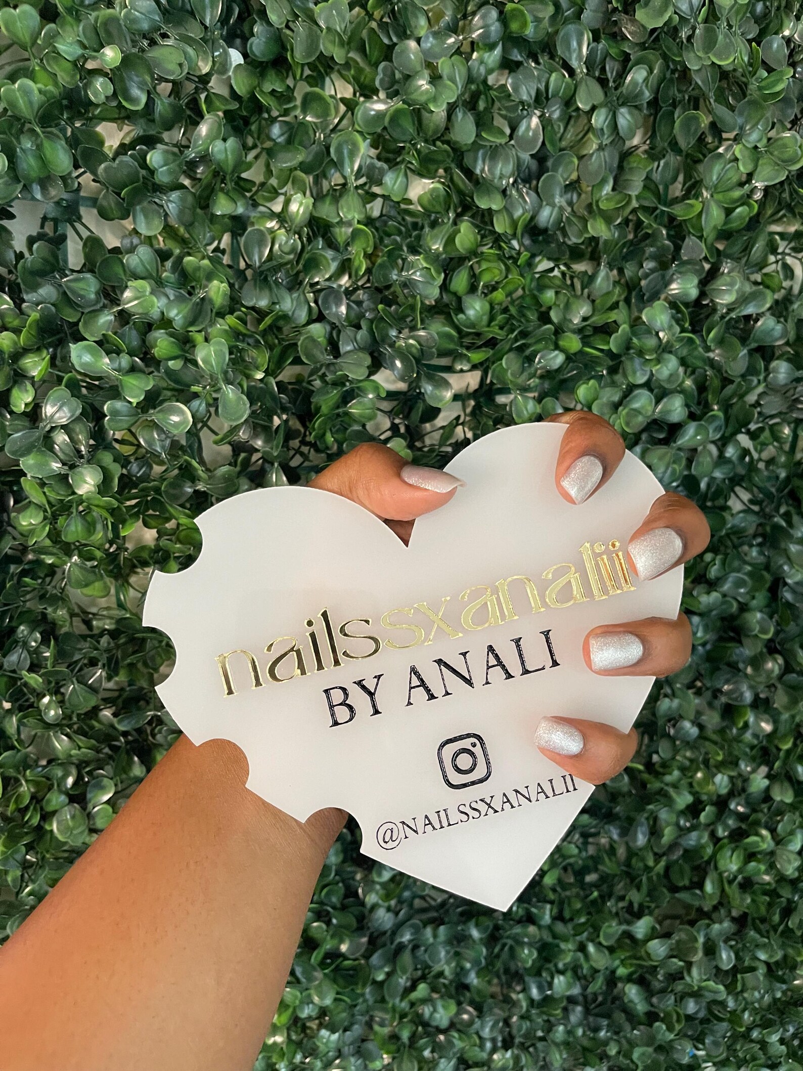 Custom Heart Nail Prop | Handheld Prop | Nail Tech | Nail Logo | Nail ...