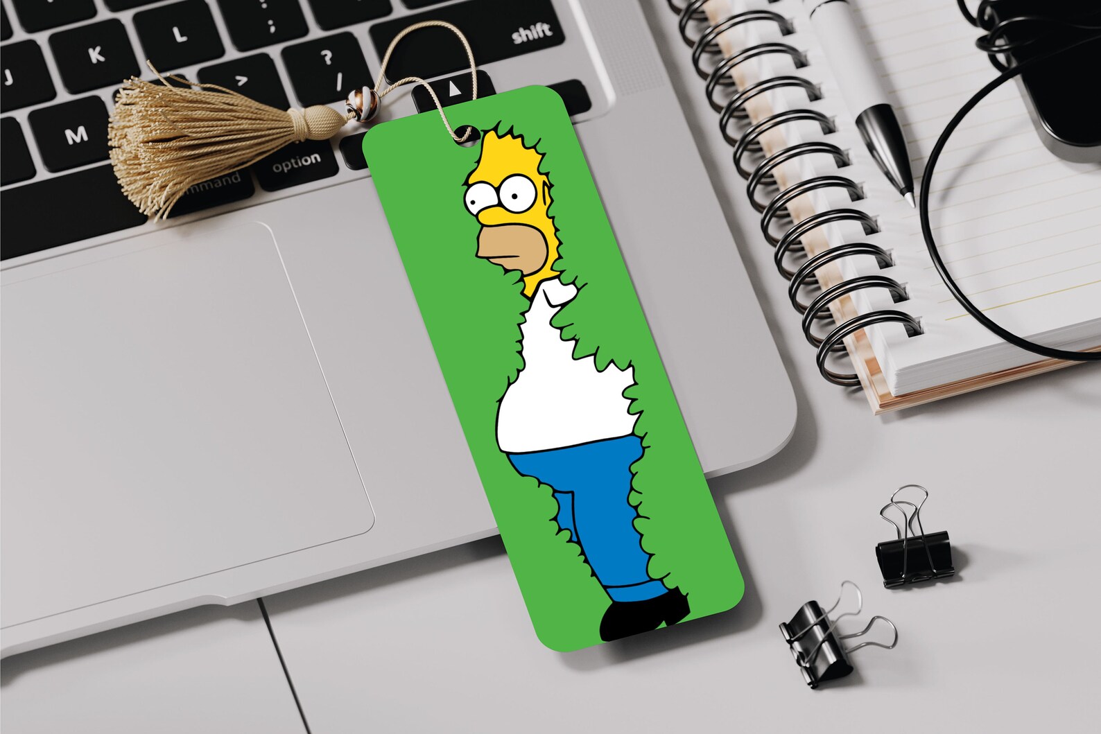 Sublimation Bookmark PNG | Homer Simpson Backing Into a Hedge ...