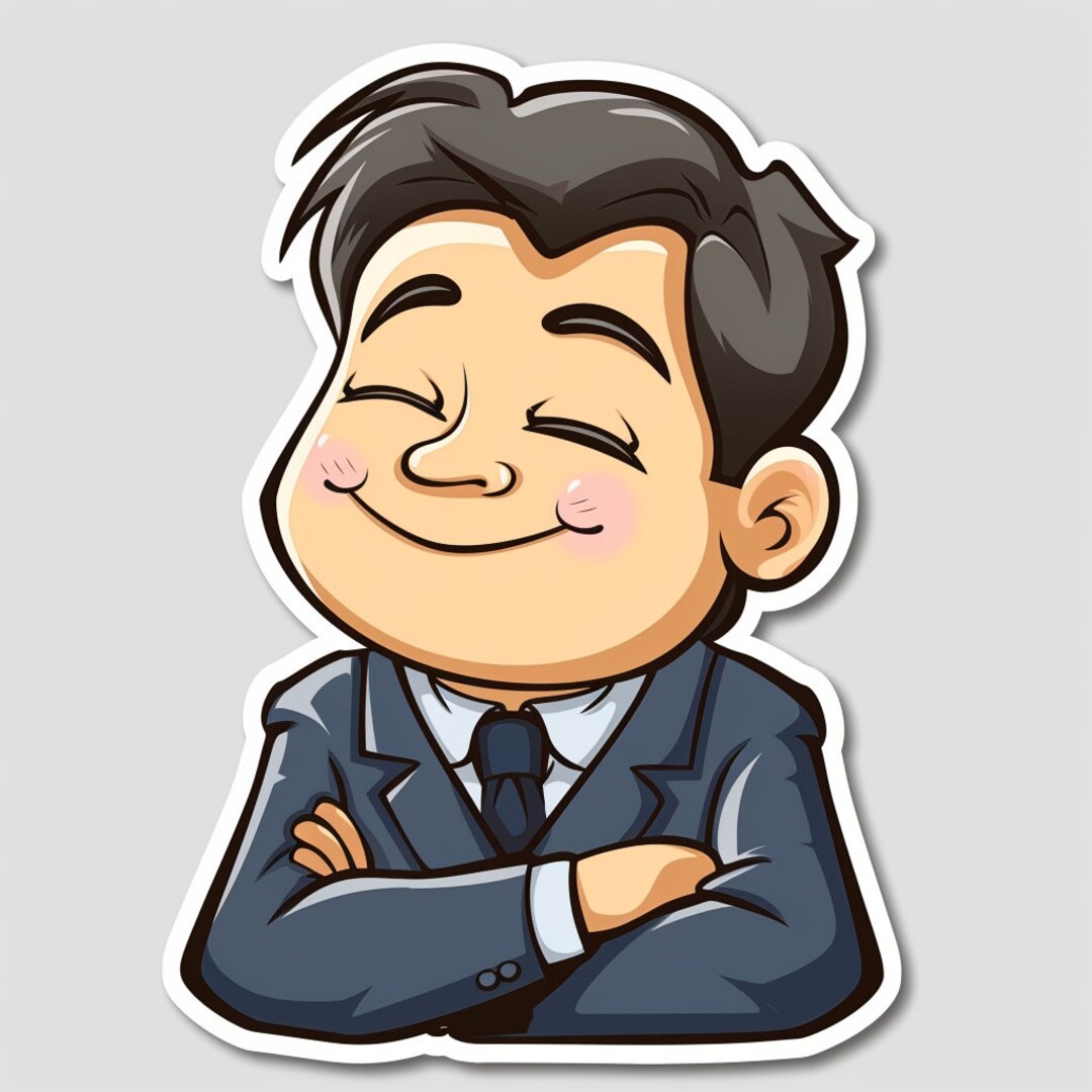 Business Man Cartoon Clipart/man in Suit Illustration/instant Download ...