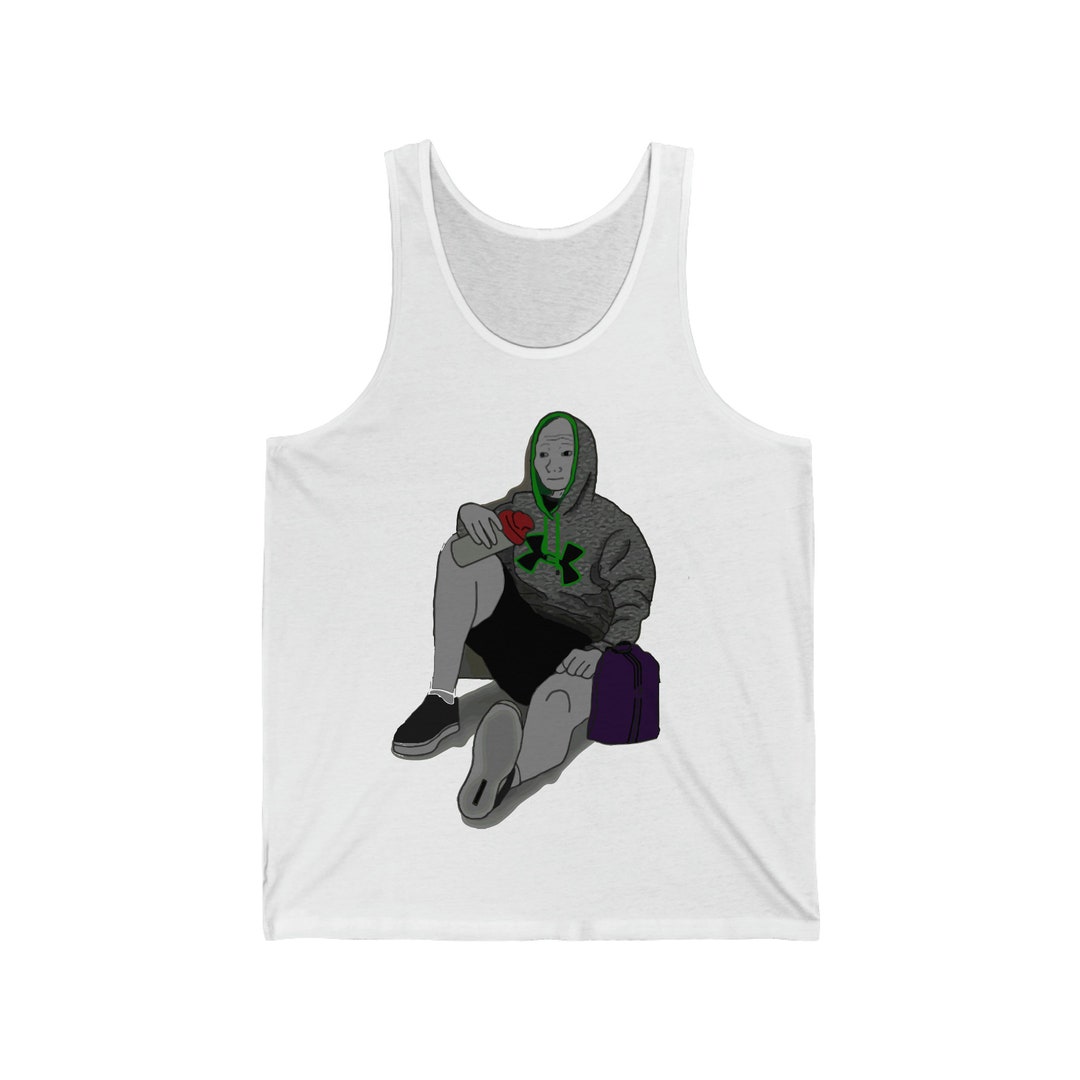WOJAK GYM RAT Jersey Tank, Sad Wojak, Muscle Wojak - Etsy