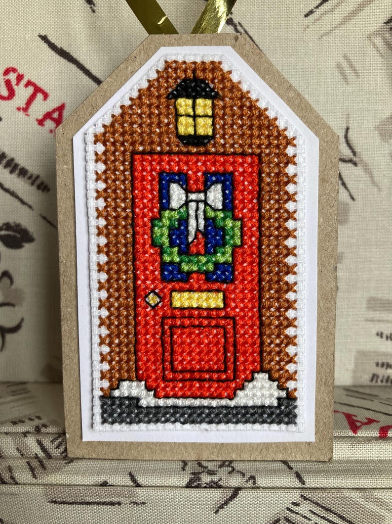 Christmas Cross Stitch Patterns: Gift Tag & Tree Decoration Set (PDF ...
