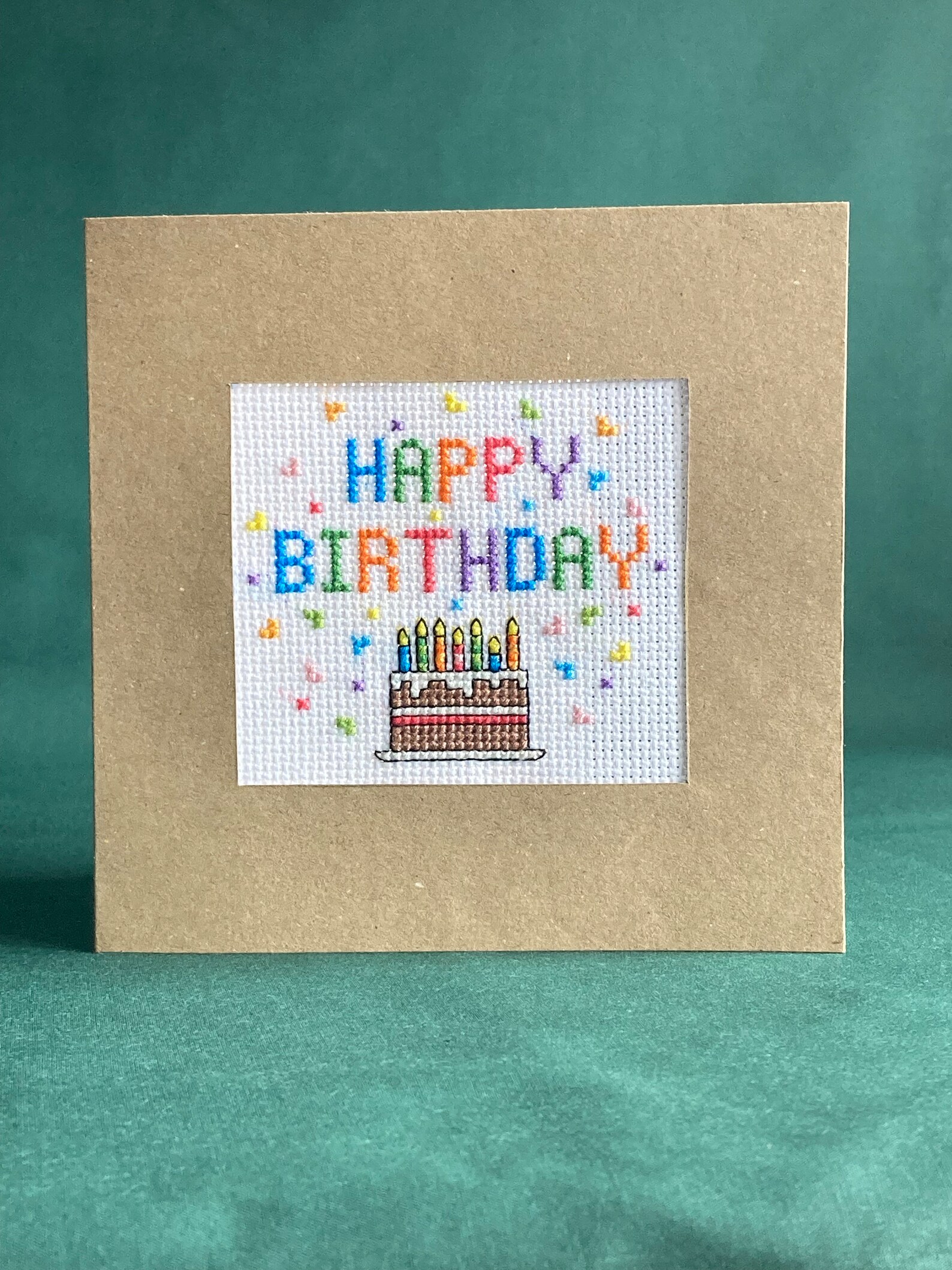 Happy Birthday Cross Stitch Pattern (PDF) - Etsy