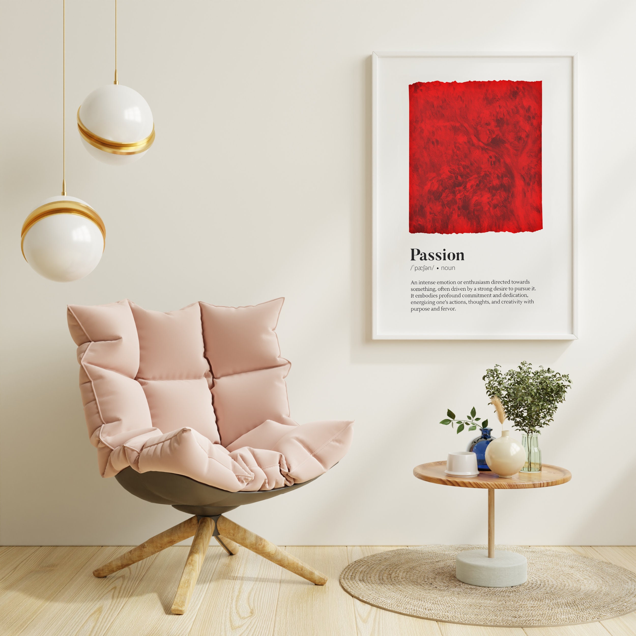 Passion Definition Office Wall Art Motivational Prints Inspirational ...