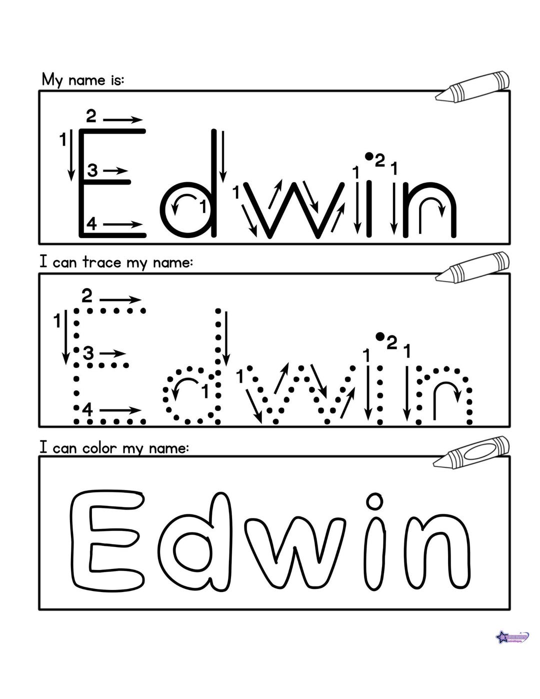 Personalized Name Tracing Printables- FUN and Engaging Learning for ...