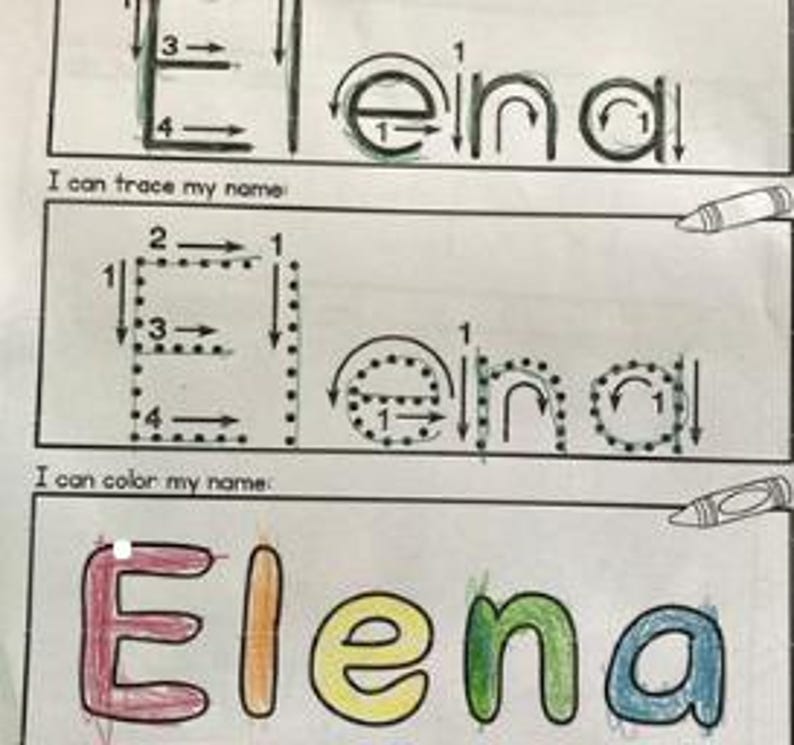 Personalized Name Tracing Printables- FUN and Engaging Learning for ...