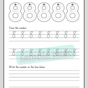 Number Writing 1 to 10 Worksheet | 10 PAGES | Tracing Worksheets for ...