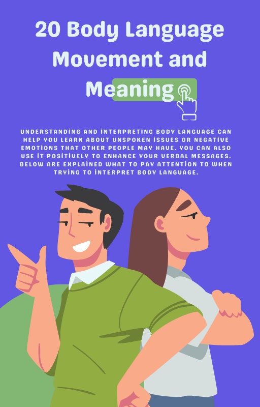 The Most Common 20 Body Language Gestures and Their Meanings - Etsy