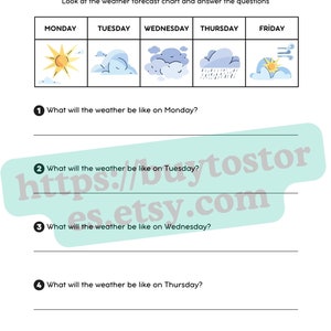 White Colorful Vocabulary Worksheet - Etsy
