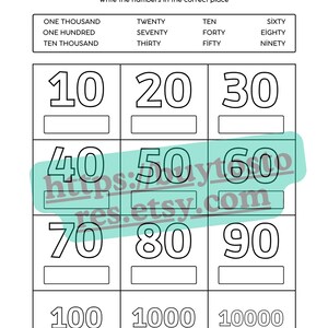 Monochromatic Numbers Vocabulary 6 PAGES Tracing Practice, Math Cards ...