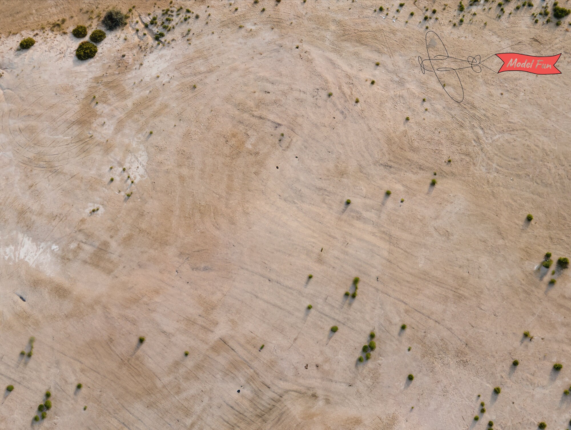 Display Base for A Model, Desert Sand With Wheel Marks, HD Quality ...