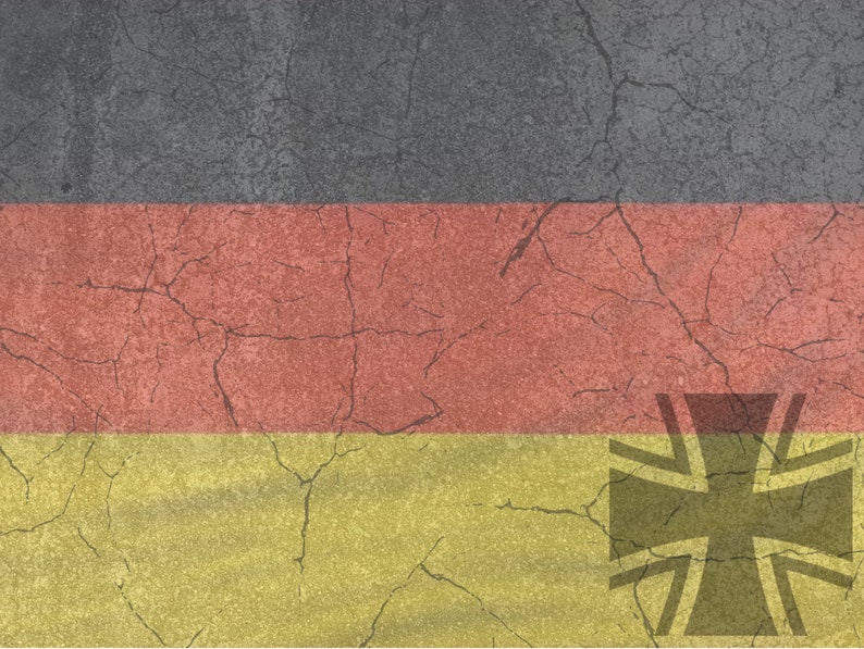 Display Base for A Model, German Flag With A Modern Luftwaffe Cross on ...