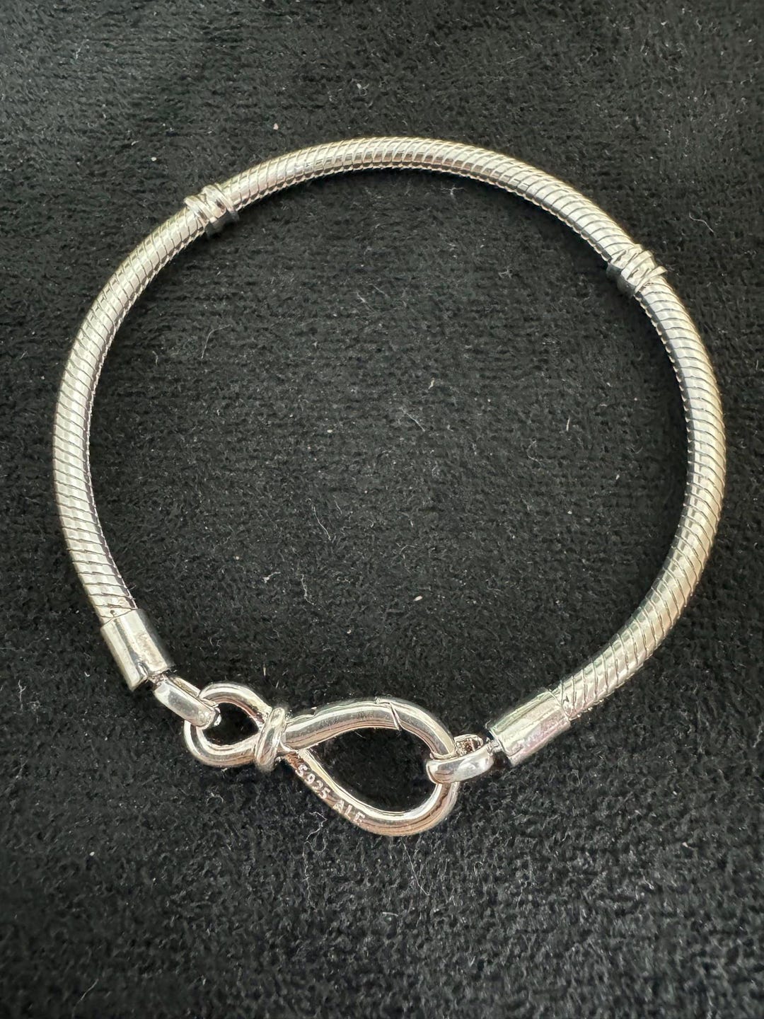 Pandora Moments Infinity Knot Snake Chain Bracelet, S925 Sterling ...