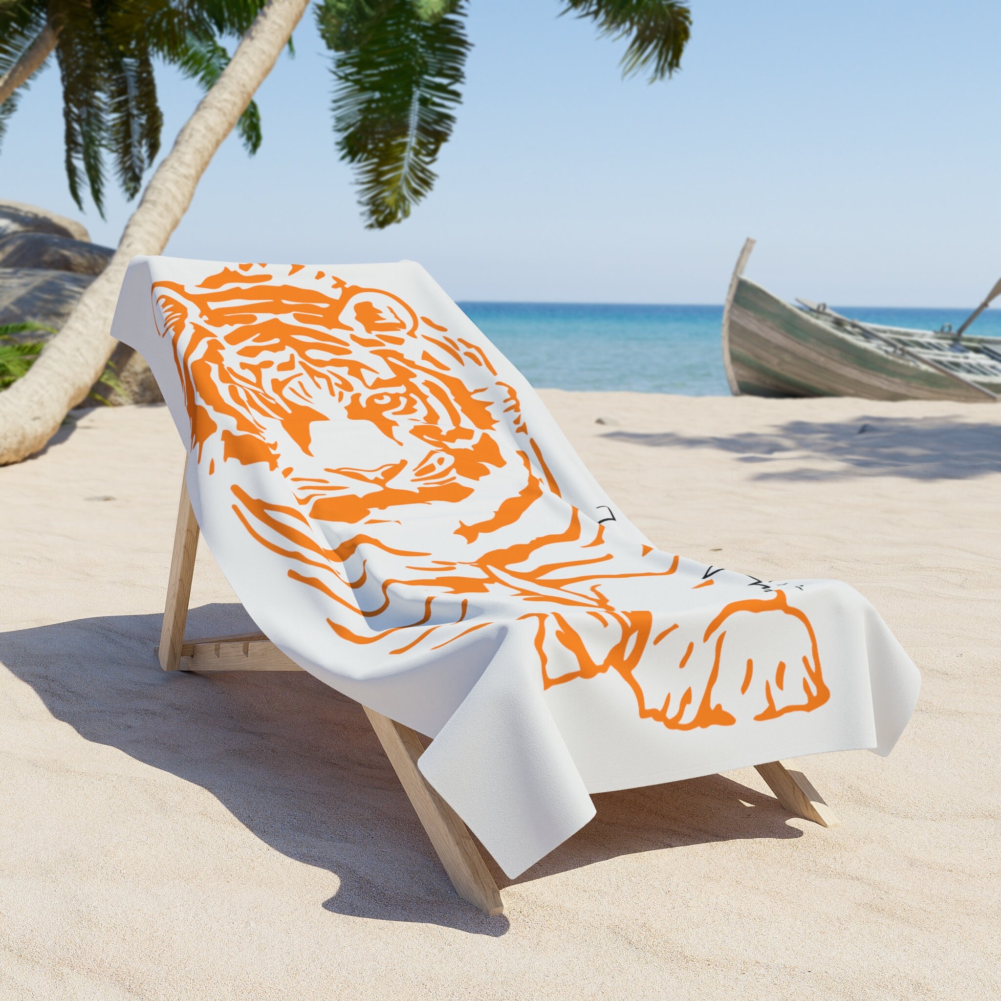 Tiger Stripes Wild and Free Beach Towel | Beach Towel, Beach Towels ...