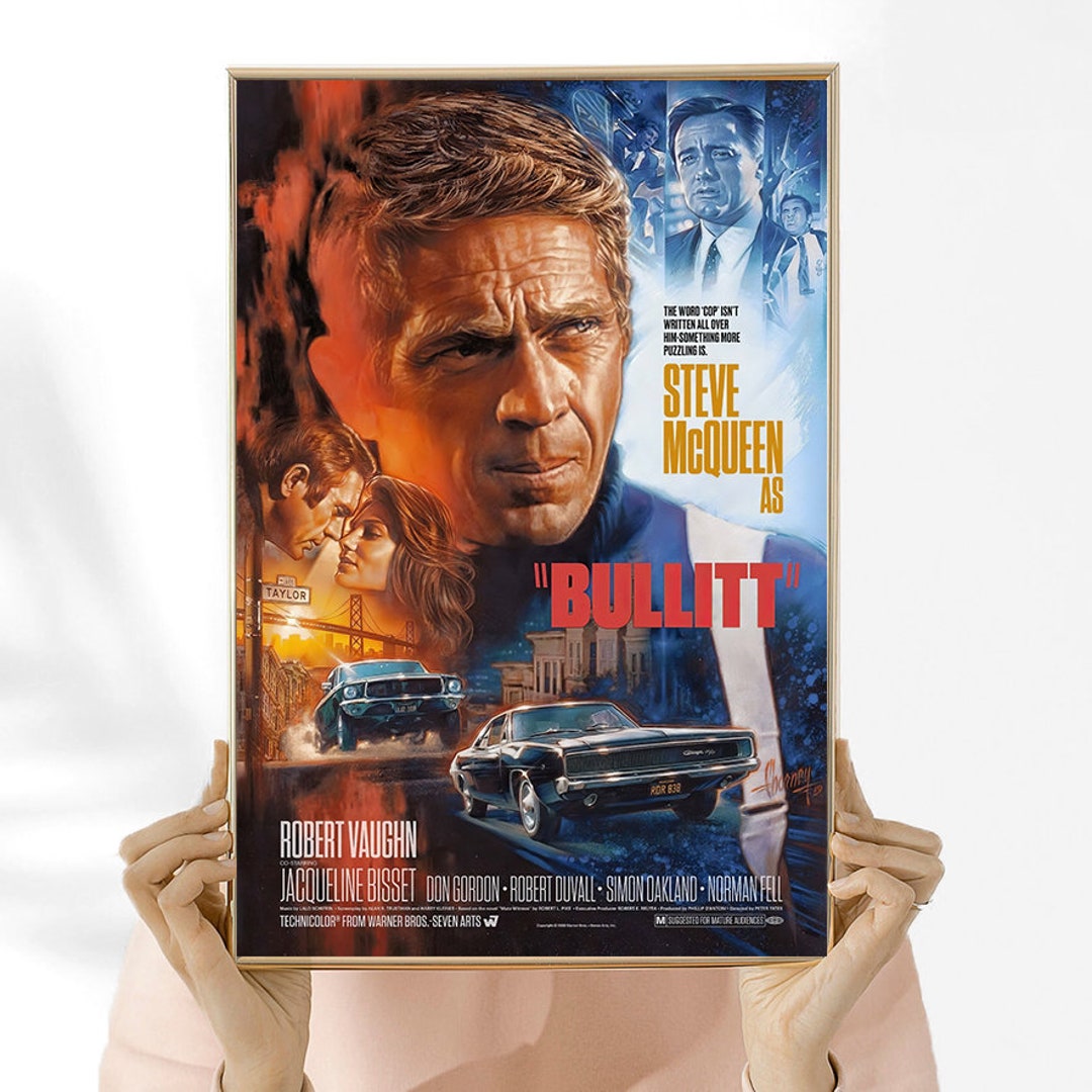 Bullitt Movie Poster,wall Art, Room Decor, Home Decor, for Him/her ...