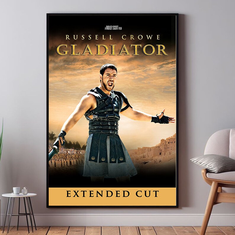 Gladiator Movie Poster,wall Art, Room Decor, Home Decor, for Him/her ...