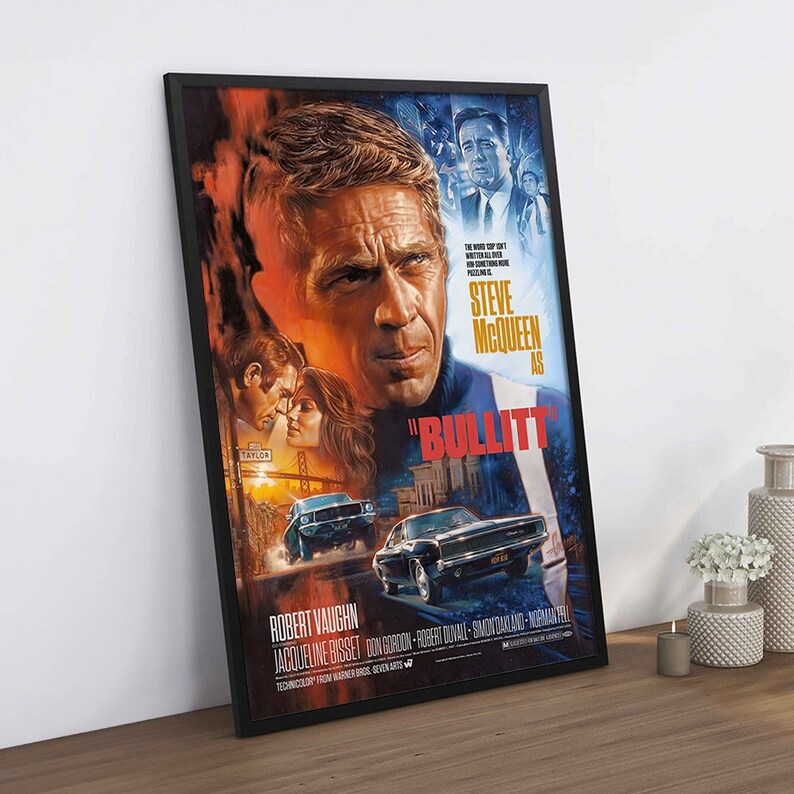 Bullitt Movie Poster,wall Art, Room Decor, Home Decor, for Him/her ...