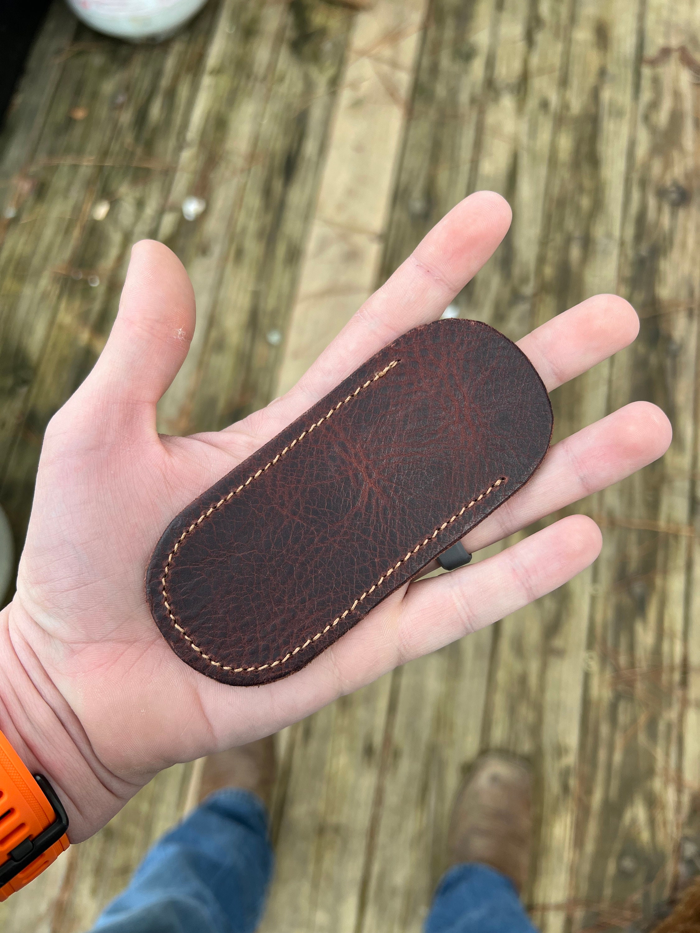 Handcrafted Waxy Leather Knife Slips - Etsy