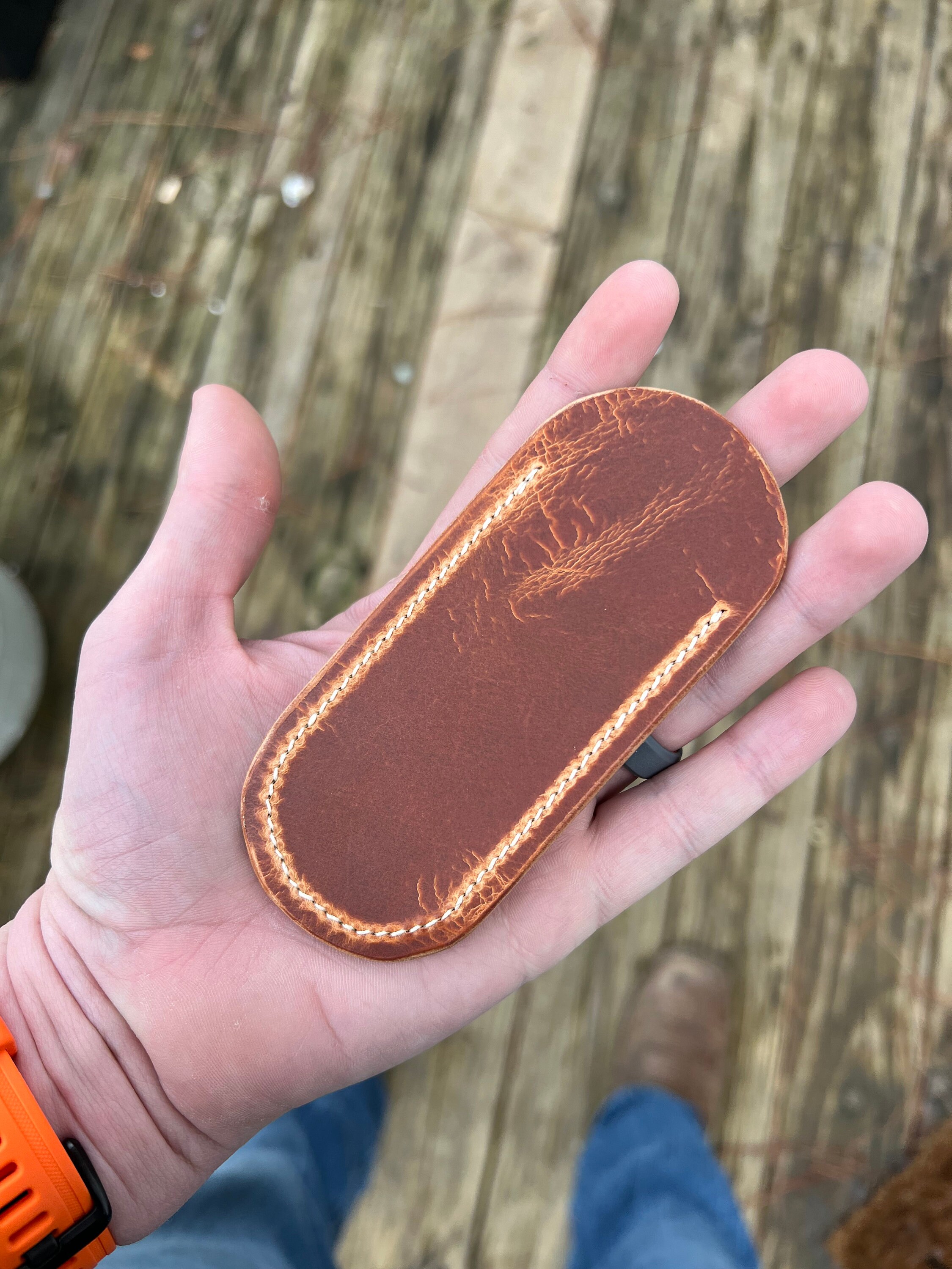 Handcrafted Waxy Leather Knife Slips - Etsy