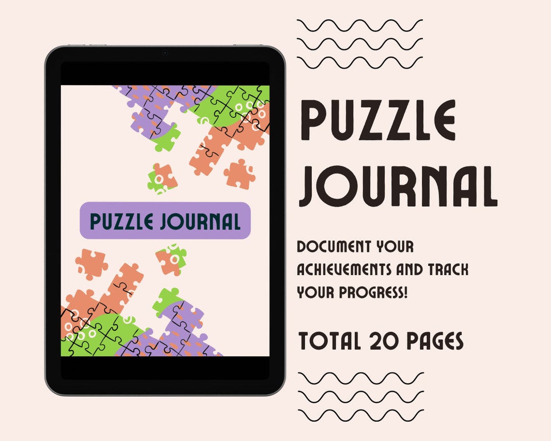 Jigsaw Puzzle Journal and Planner, 20 Page Jigsaw Puzzle Journal to ...