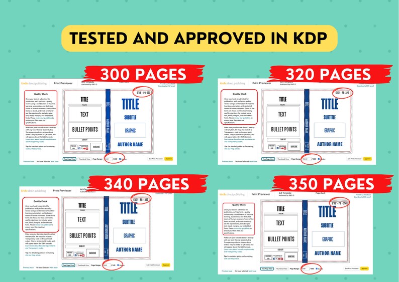 KDP Book Cover Template Book Cover Template Editable 6x9 KDP Book Cover ...