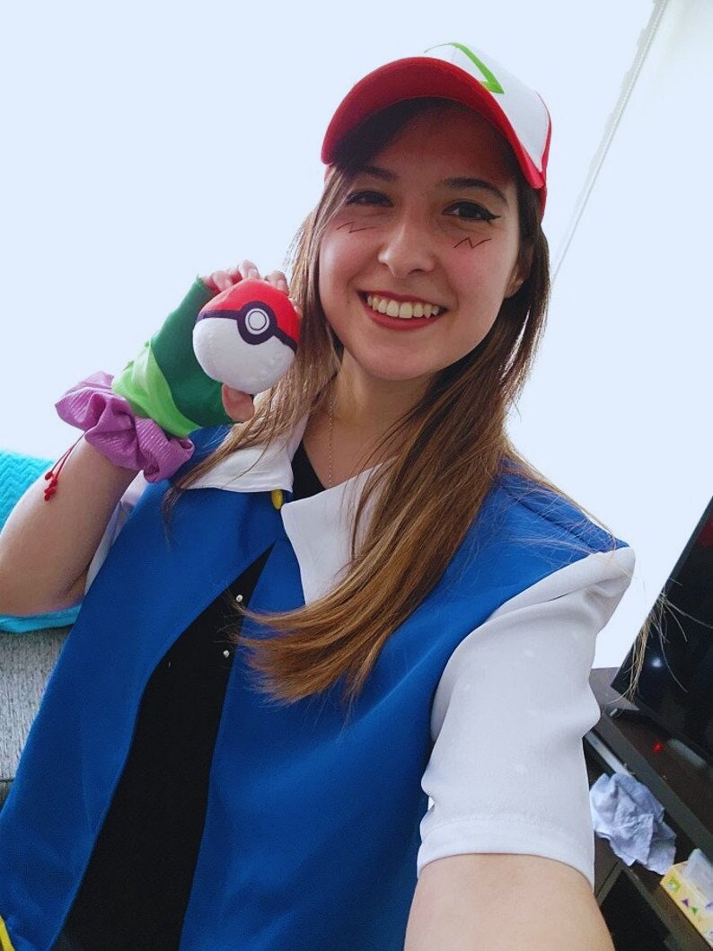 Ash Ketchum Cosplay From Pokemon Costume, Outfit, Twitch Streamer, Gift ...