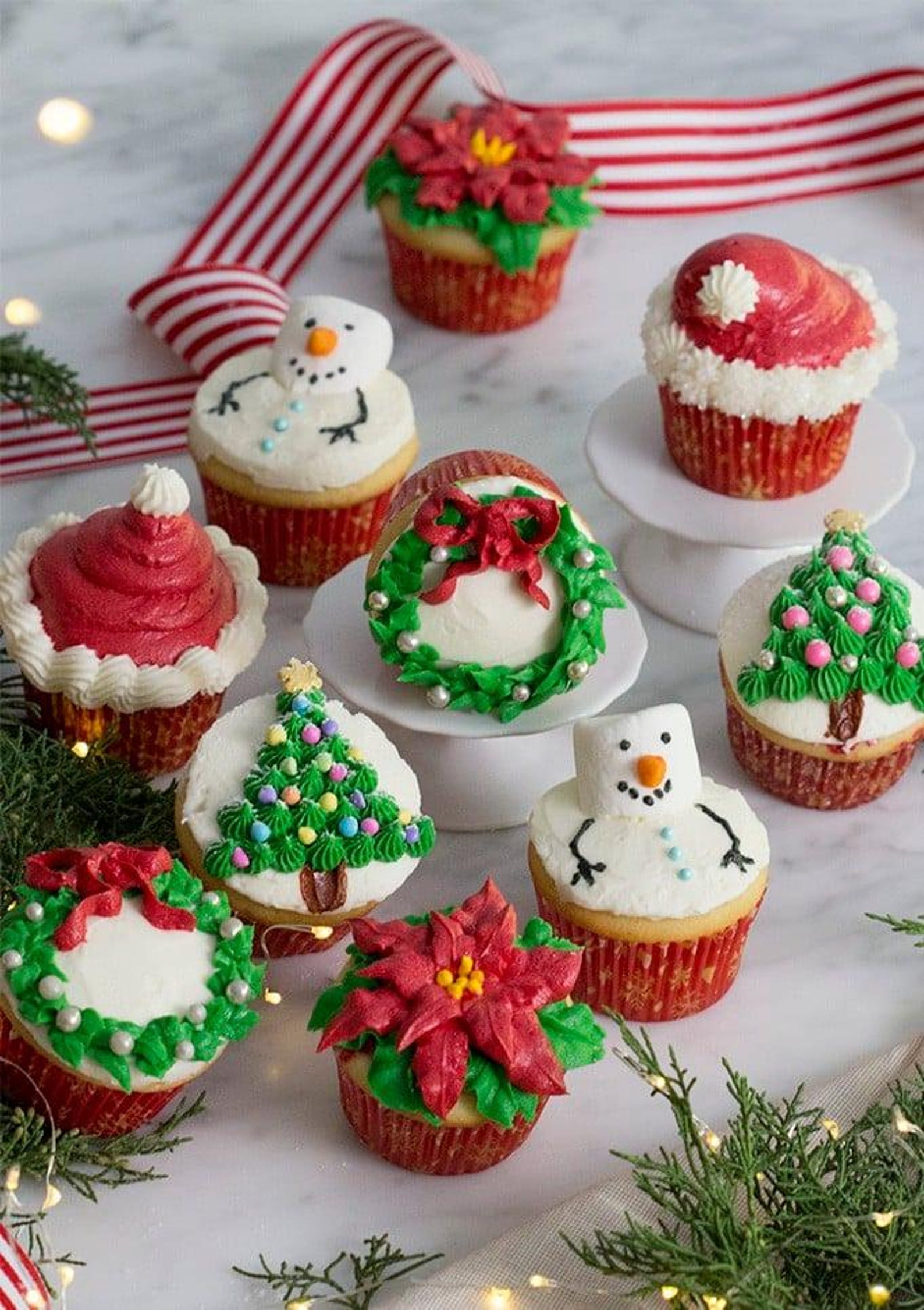 Christmas Cupcake Decorating Recipe PDF | Holiday Cupcake Tutorial ...