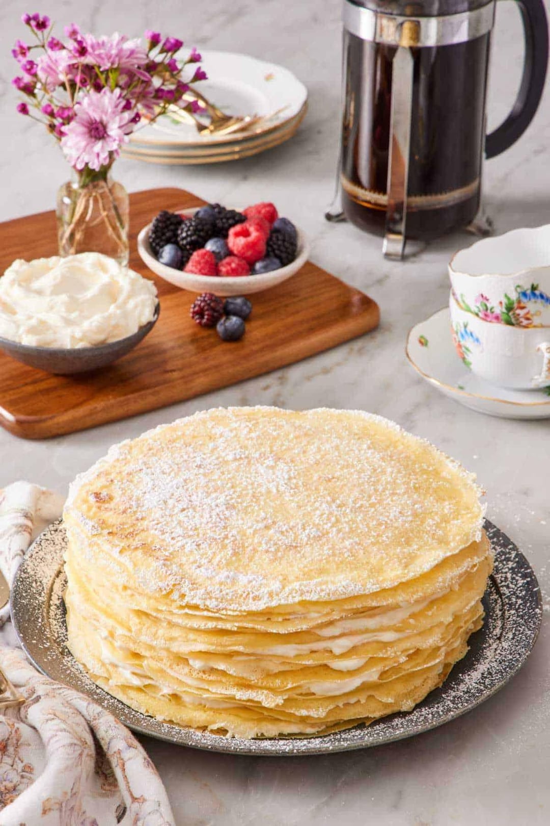 Mille Crepe Cake Recipe | Printable PDF Baking Guide | French Crepe ...