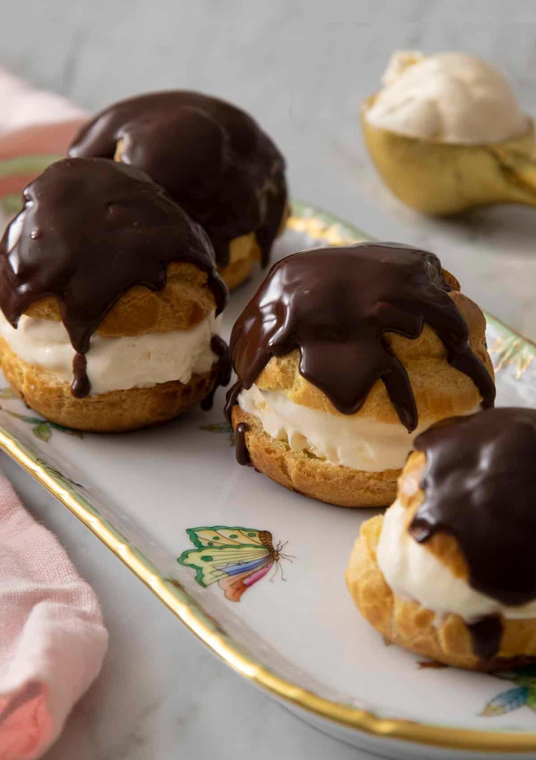 Profiteroles Digital Recipe PDF | Classic Cream Puffs Guide | Chocolate ...