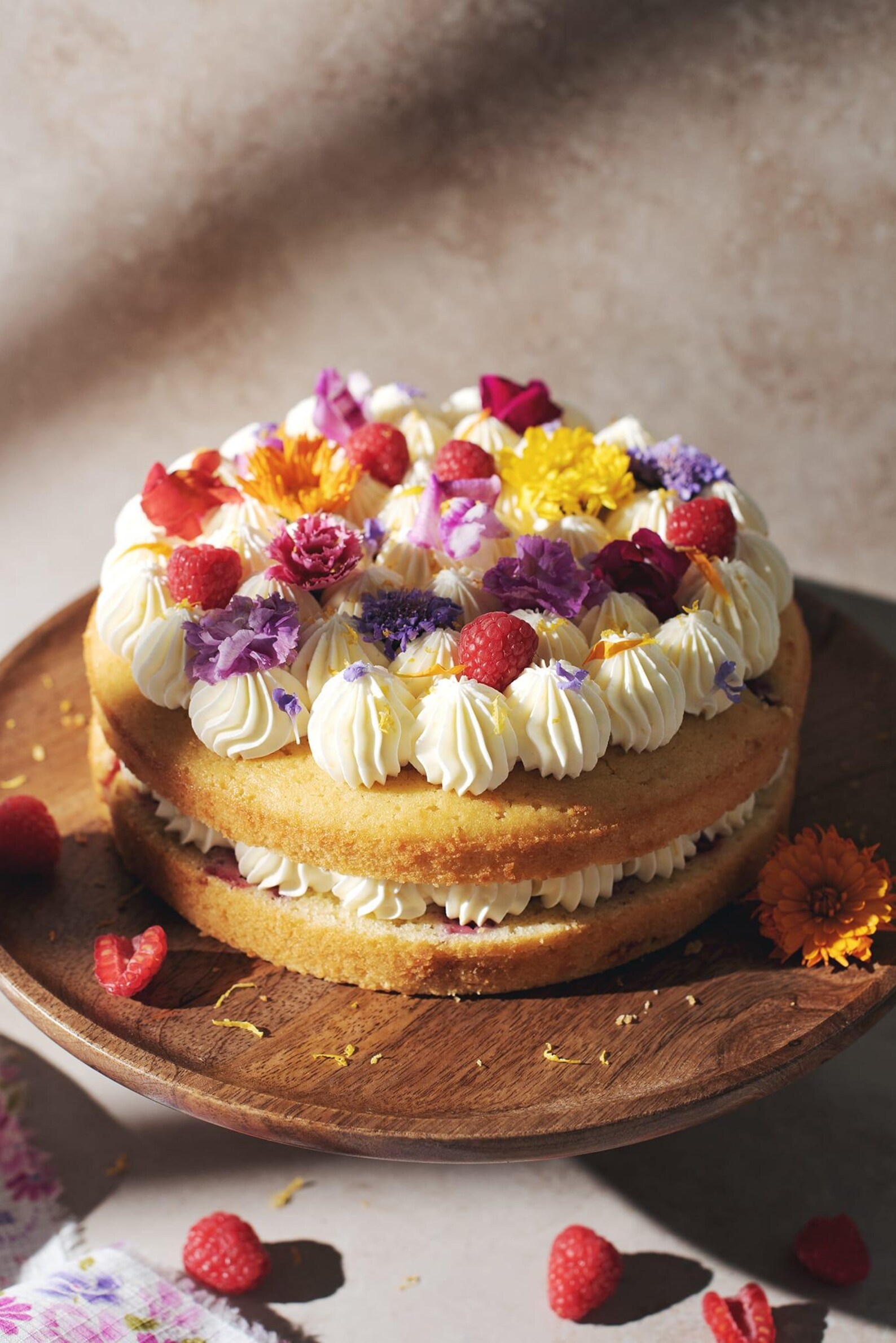 BEST RECIPE for the Most Amazing Lemon Raspberry Cake Download. - Etsy
