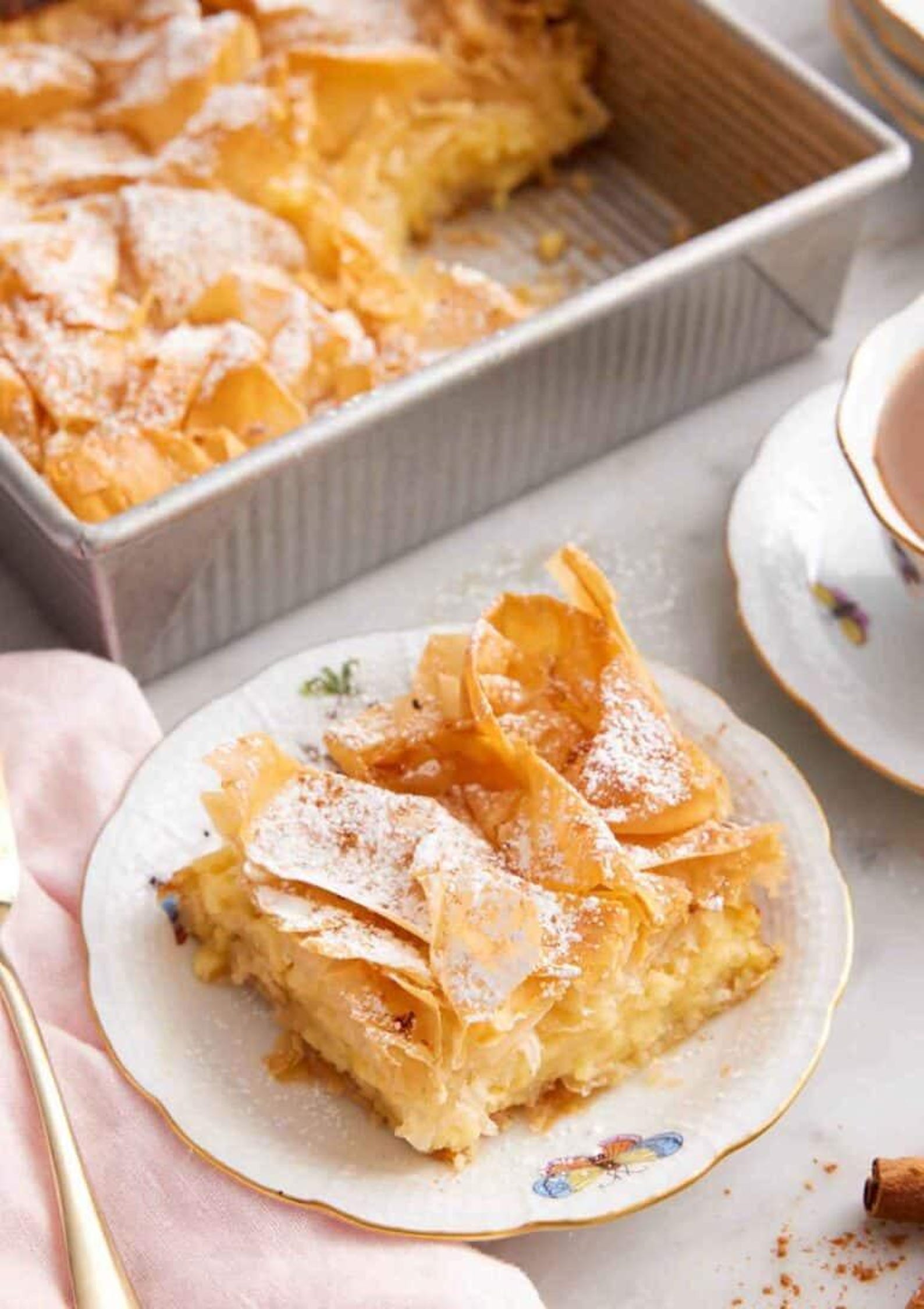 Bougatsa Recipe: Greek Custard Pie in Phyllo (PDF Downloadable Recipe ...