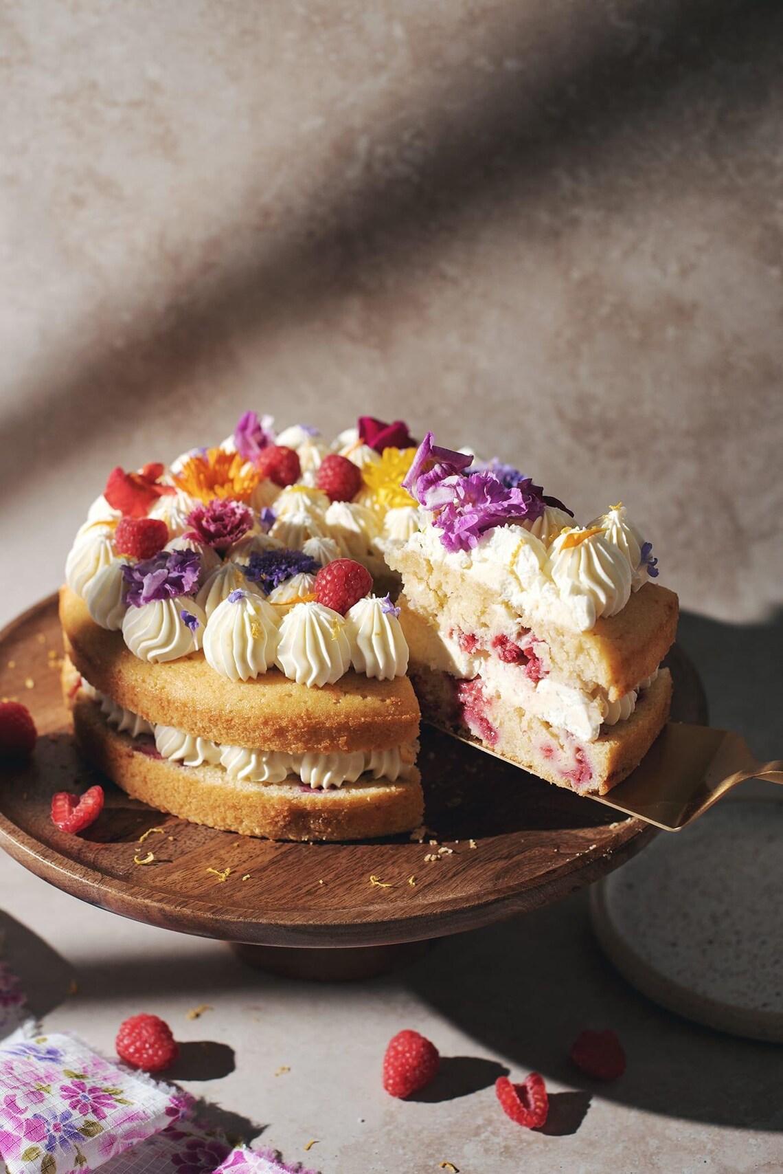 BEST RECIPE for the Most Amazing Lemon Raspberry Cake Download. - Etsy