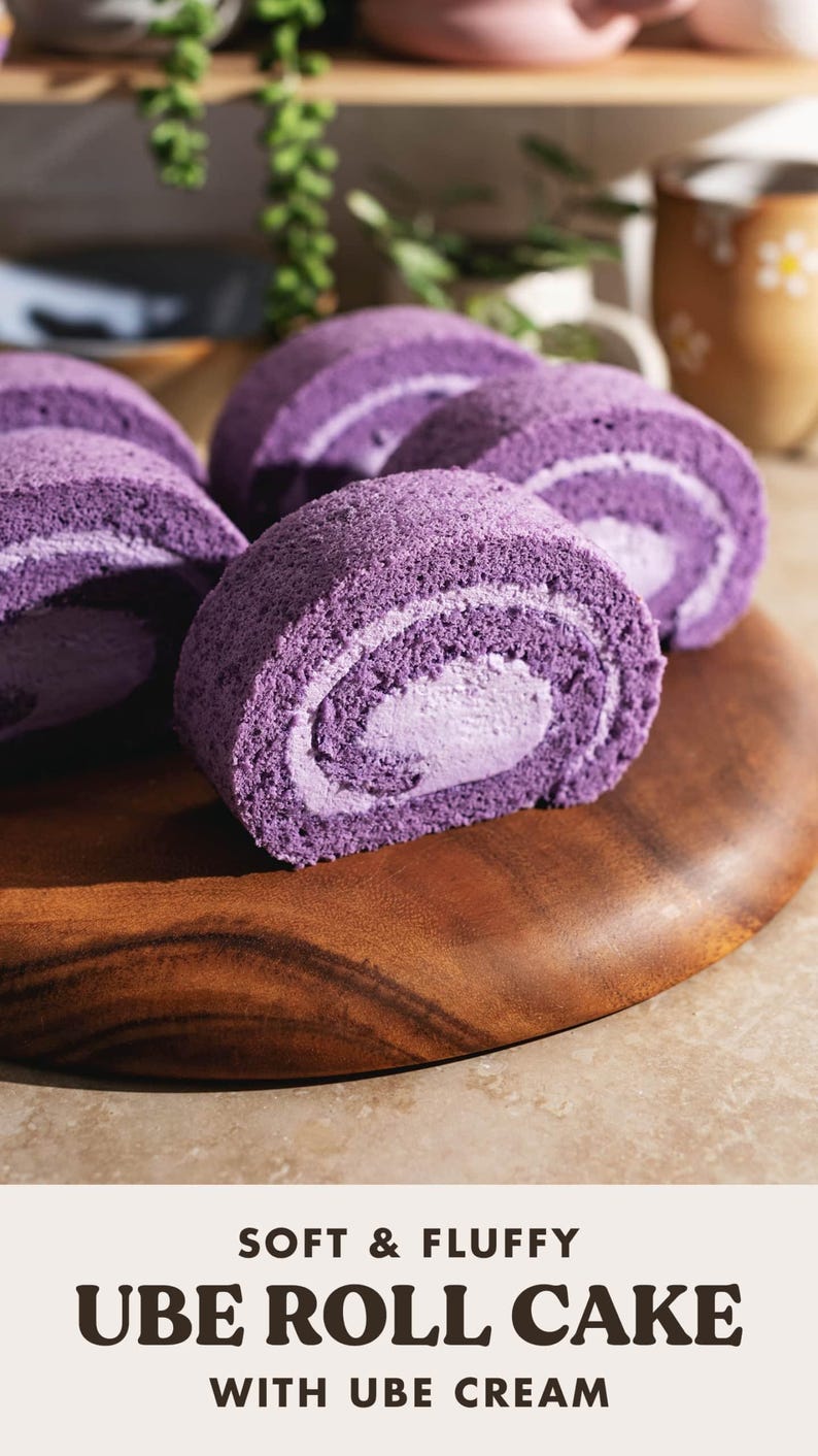 BEST RECIPE for the Most Amazing Ube Roll Cake Download. - Etsy
