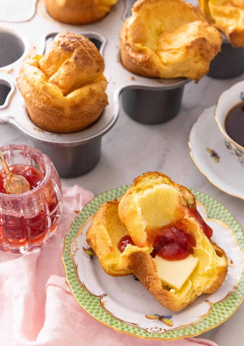 Popovers Digital Recipe PDF | Easy Breakfast Bread Printable | Classic ...