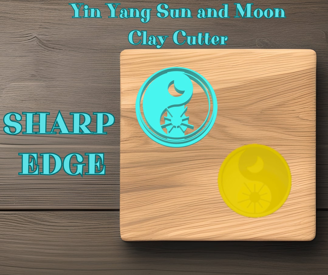 Yin Yang Sun and Moon Polymer Clay Cutter, Earring Making, Clay ...