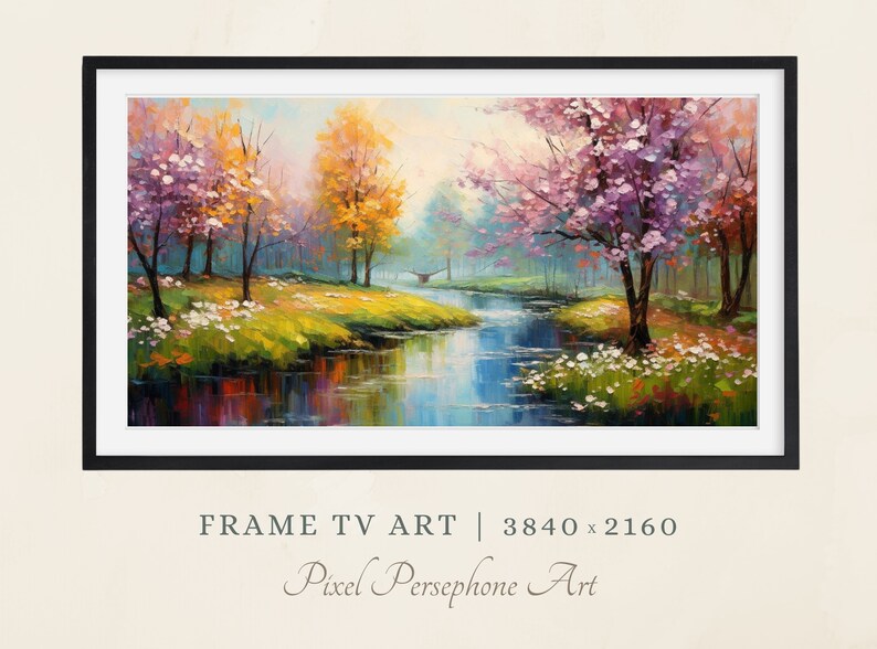 Samsung Frame TV Art Trees | Spring Frame TV Art | Spring Digital Art ...