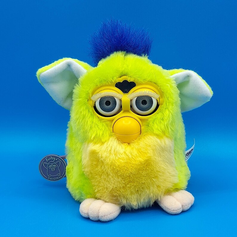 Original 90s Talking Pet Furby Kiwi Vintage 1998 Adult Furby Electronic ...